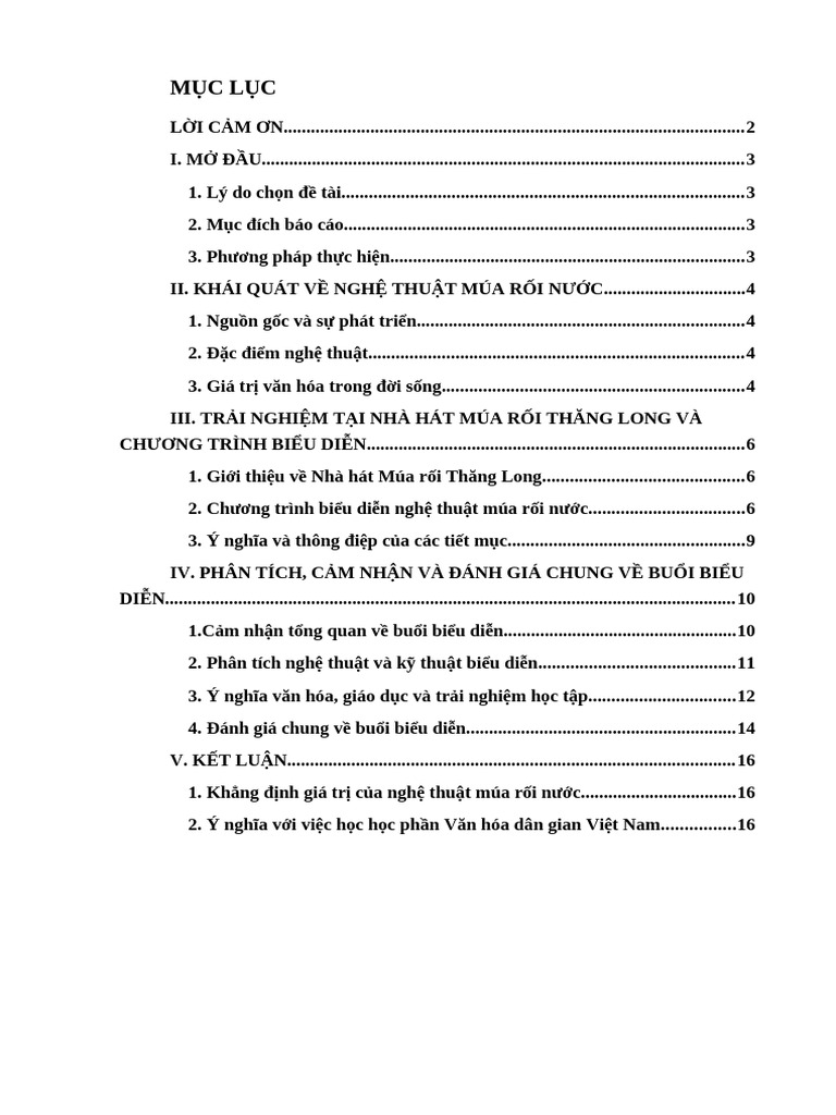 Báo cáo VHDGVN | PDF