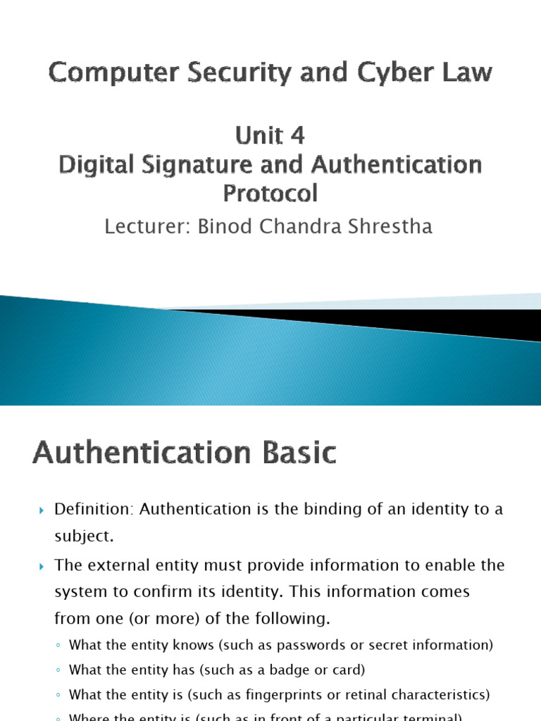 4-Digital-Signature-and-Authentication-Protocol | PDF | Public Key ...