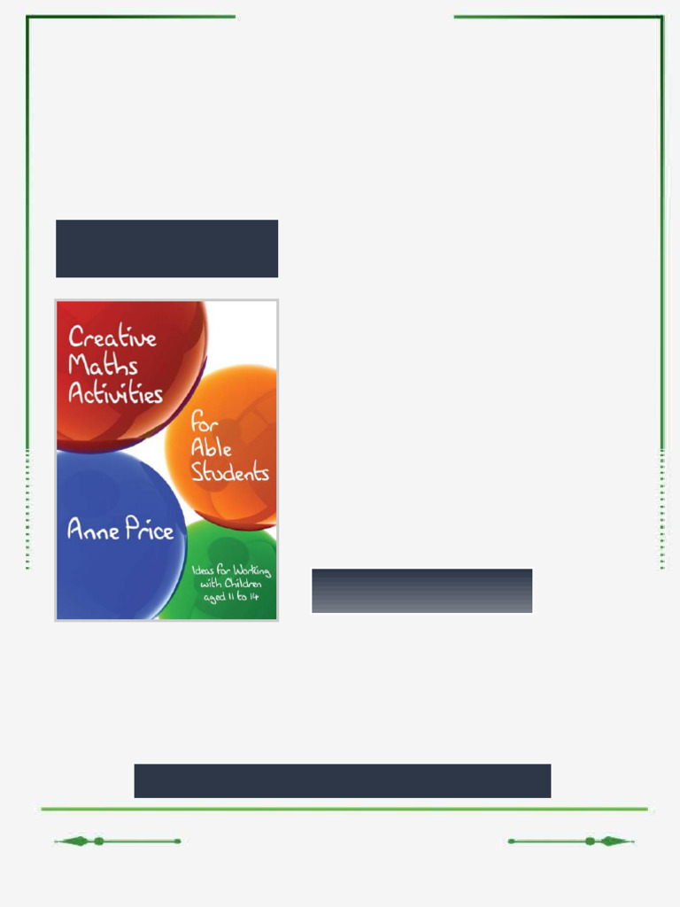 Creative Maths Activities for Able Students Ideas for Working with ...