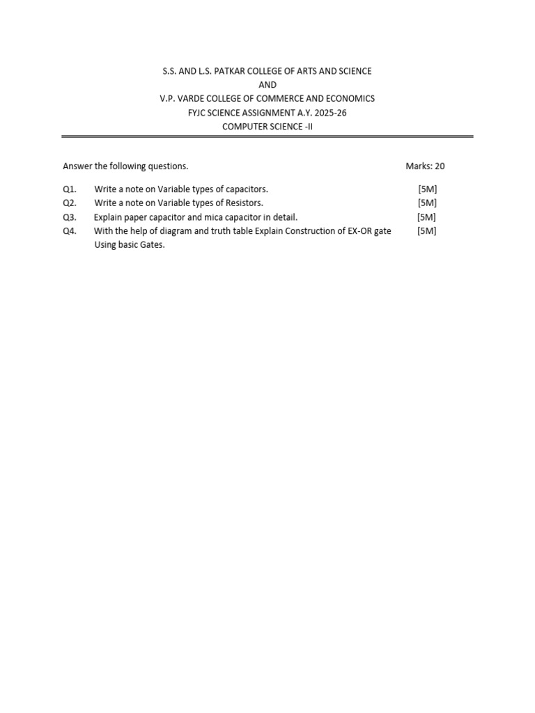 CS II Assignment II a.Y.2025 26 | PDF