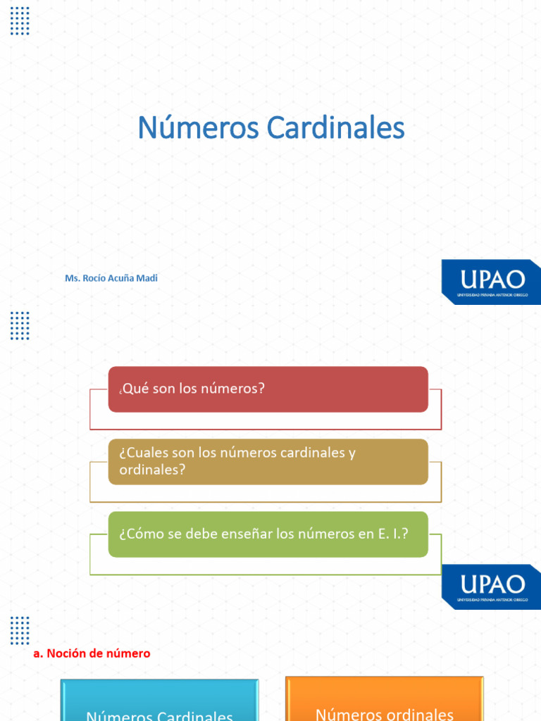 Numeros Cardinales y Ordinales | PDF