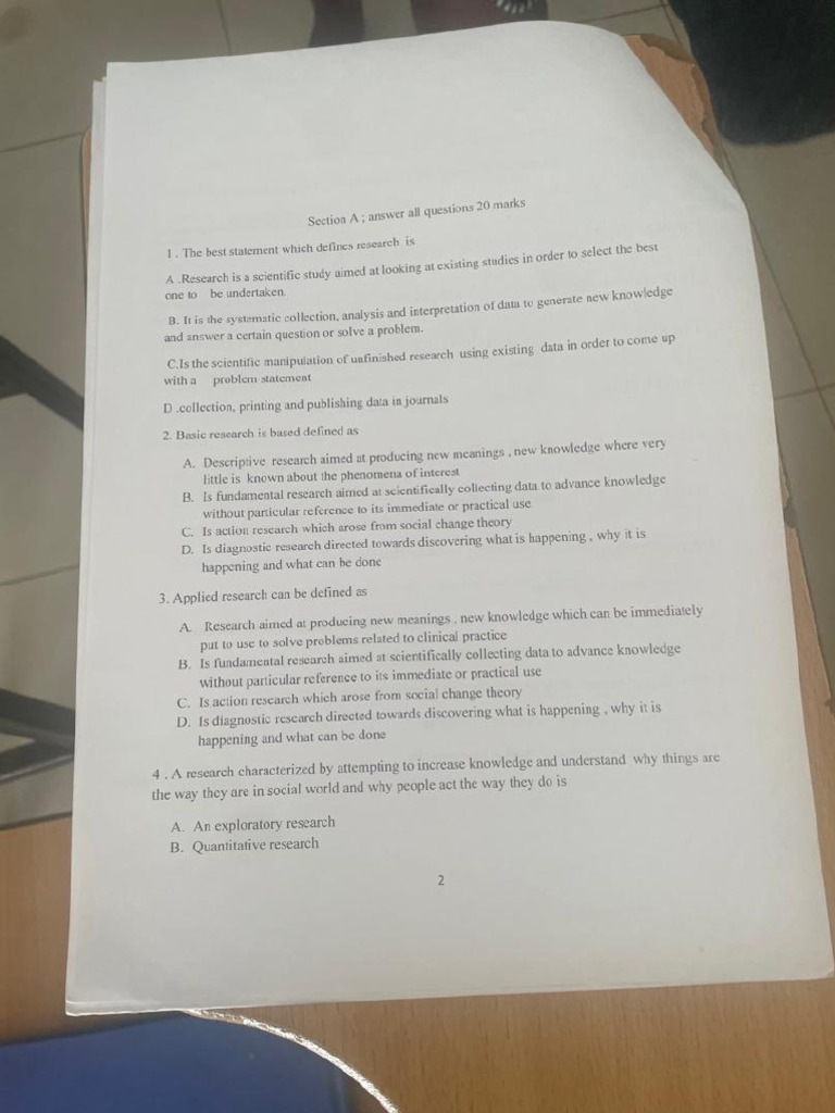 Research Methodology Paper | PDF