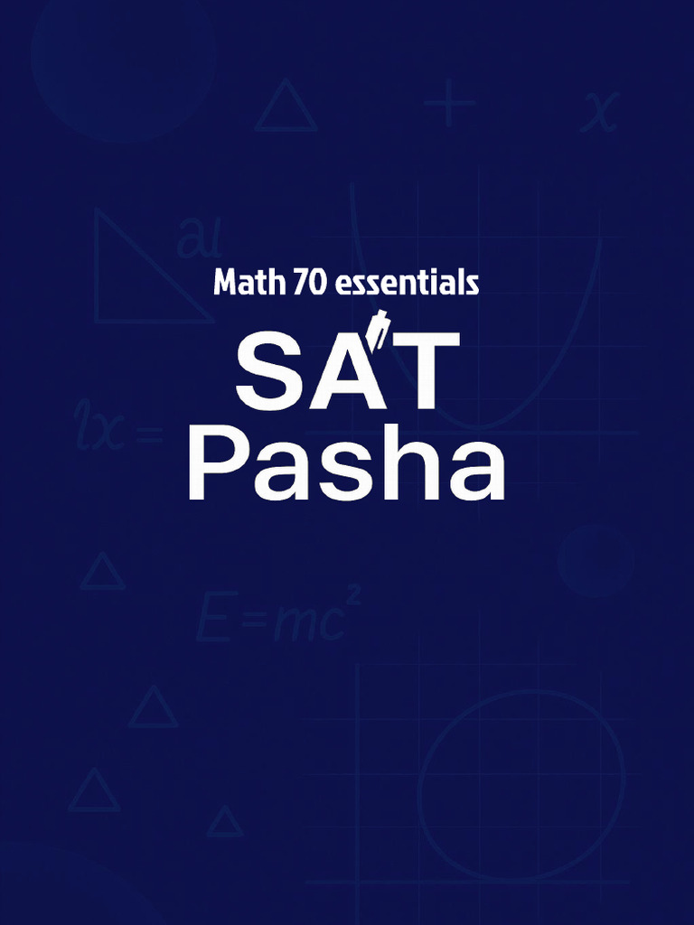 Hx-SAT Math 70 Essentials @Sat_pasha | PDF