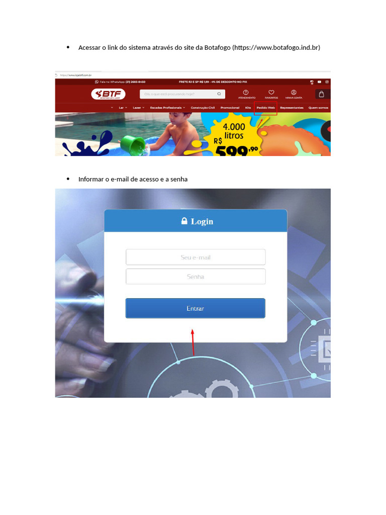 Manual Pedido Represent Ante | PDF