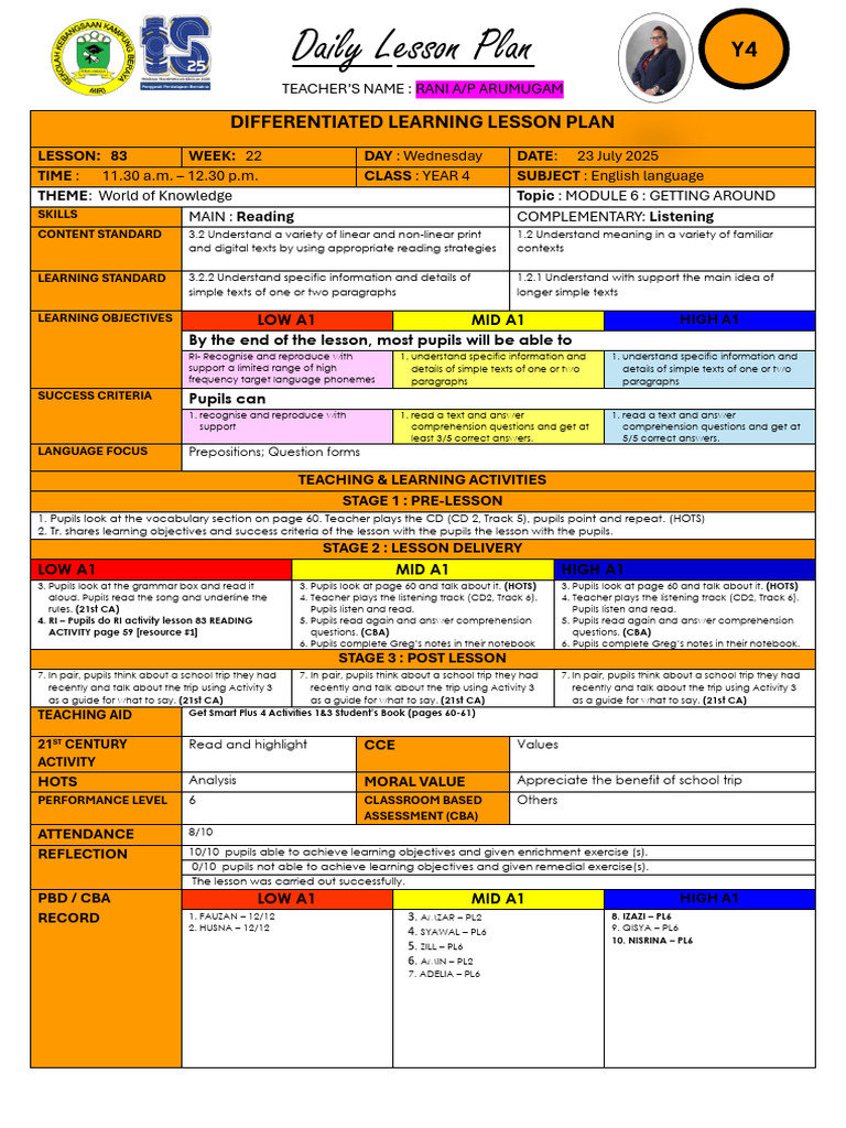 3-WED WEEK 22 | PDF | Reading Comprehension | Lesson Plan