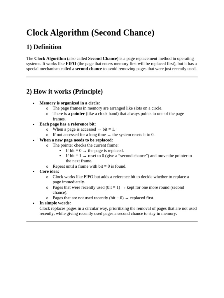 Clock Algorithm Eng Ver | PDF | Cache (Computing) | Computer Engineering