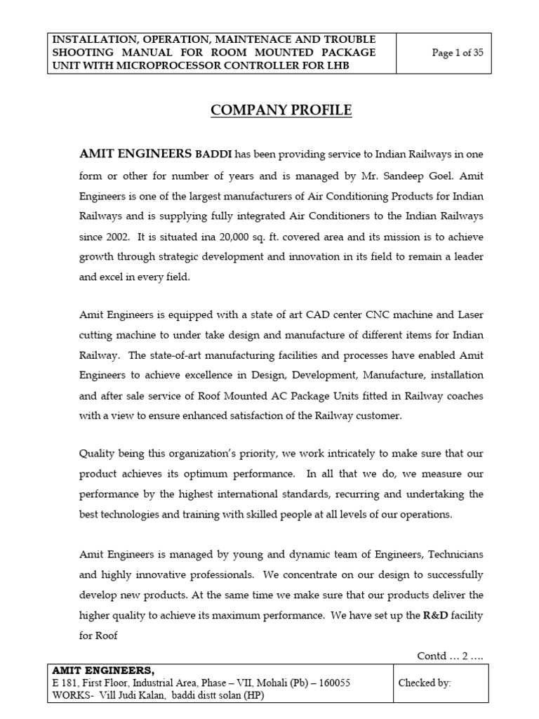 Amit Engineers | PDF | Fuse (Electrical) | Air Conditioning