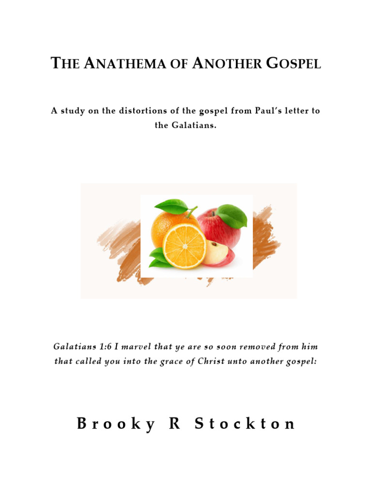 The Anathema of Another Gospel, Form #17.102 | PDF | Justification ...