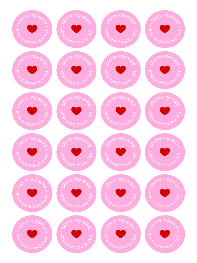 Adesivo Redondo Dia Das Mães Rosa Formato A4_20251226_153010_0000 | PDF