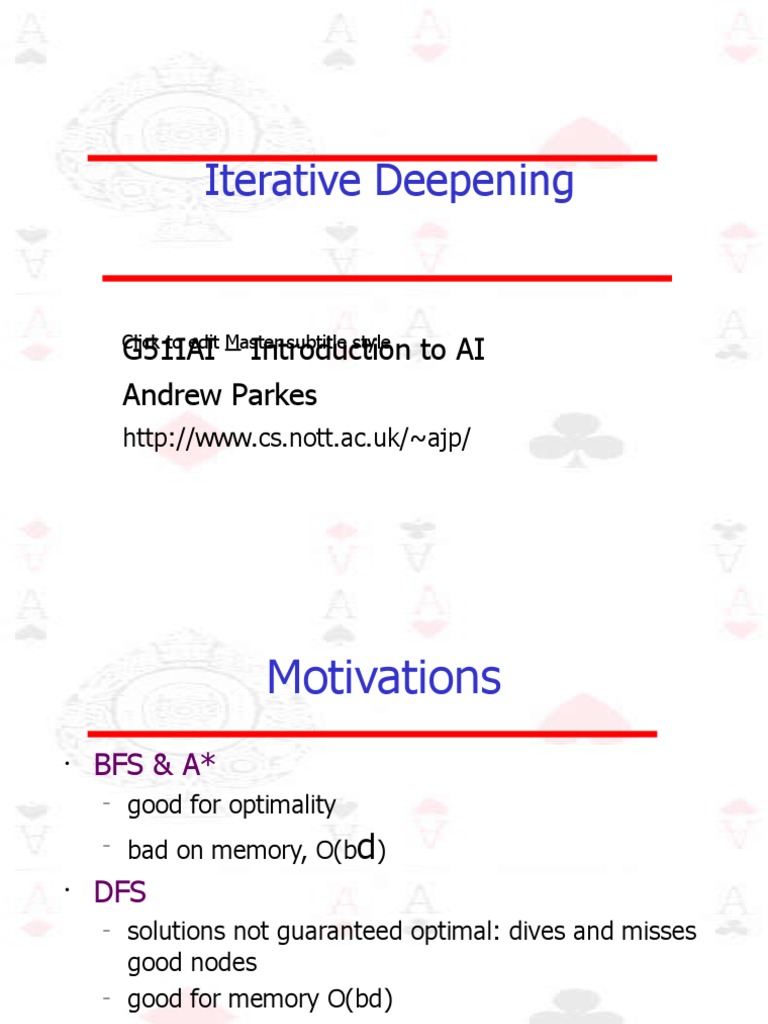 Intro To Iterative Deepening | PDF | Theoretical Computer Science | Computer Programming