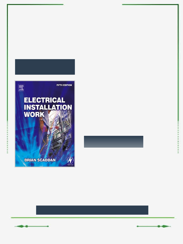 Electrical Installation Work 5th Ed Edition Brian Scaddan Ieng Ebook ...
