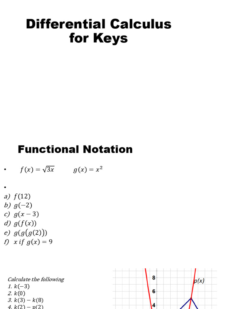 Differential Calculus for Keys 2025_251230_184359 | PDF | Derivative ...