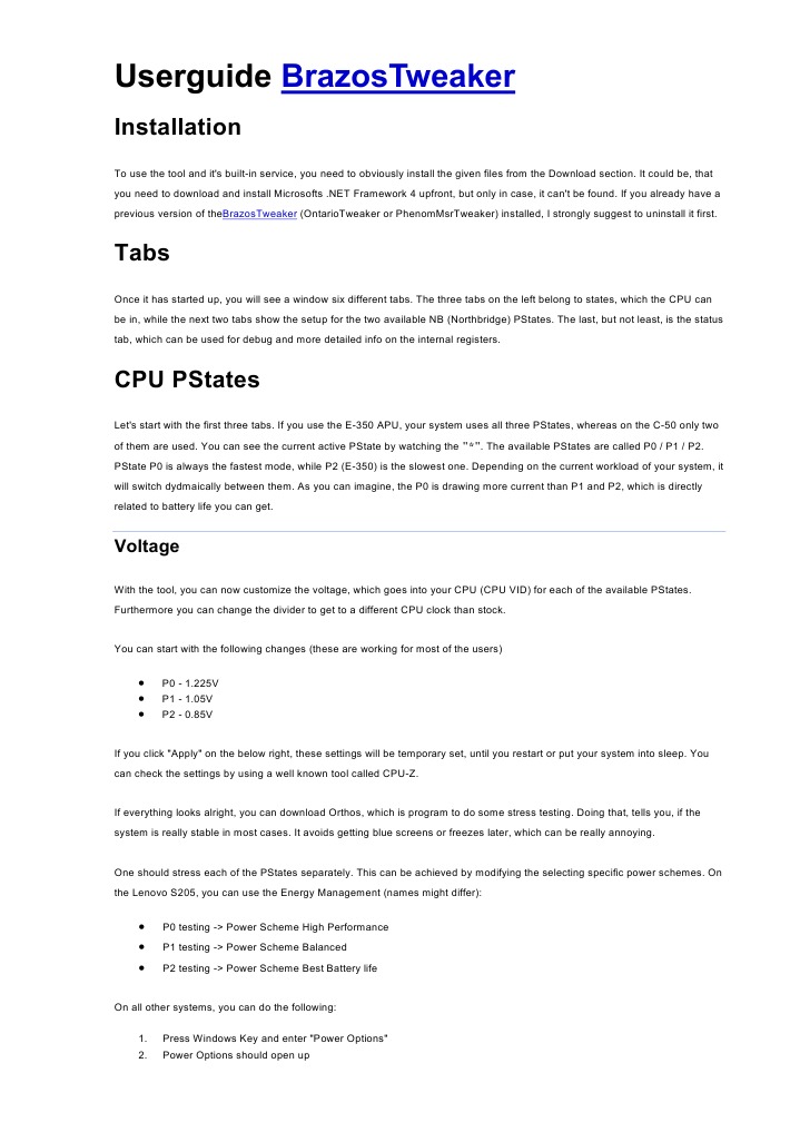 Brazos Tweaker | PDF | Digital Electronics | Software