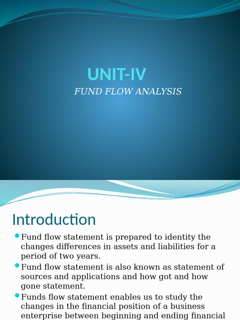 Fund Flow Analysis and Statement Guide | PDF | Debits And Credits ...
