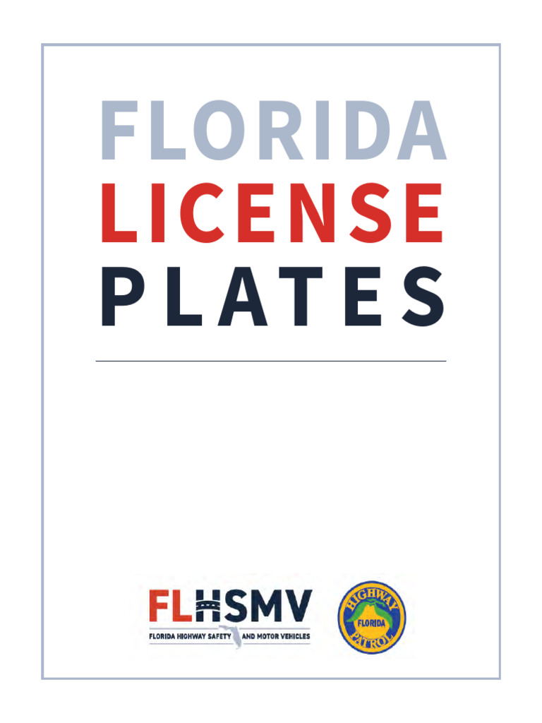 Florida Specialty License Plates Guide | PDF | Florida | Oceanography