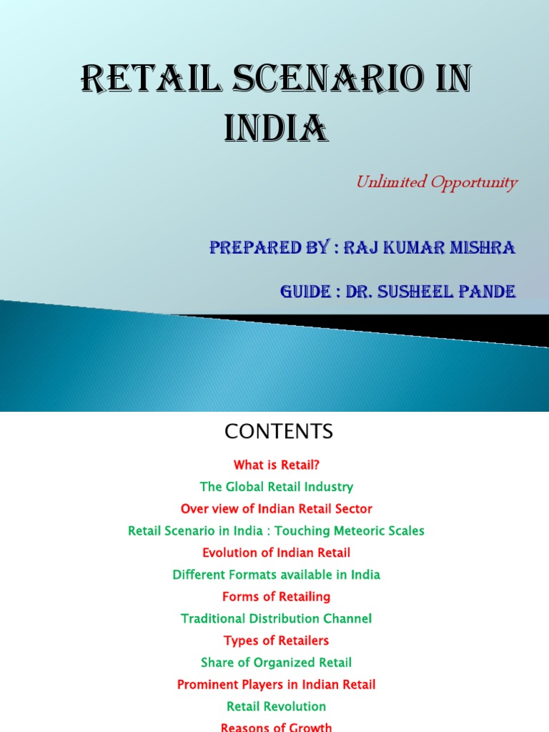 Retail Scenario in India: Unlimited Opportunity | PDF | Retail ...