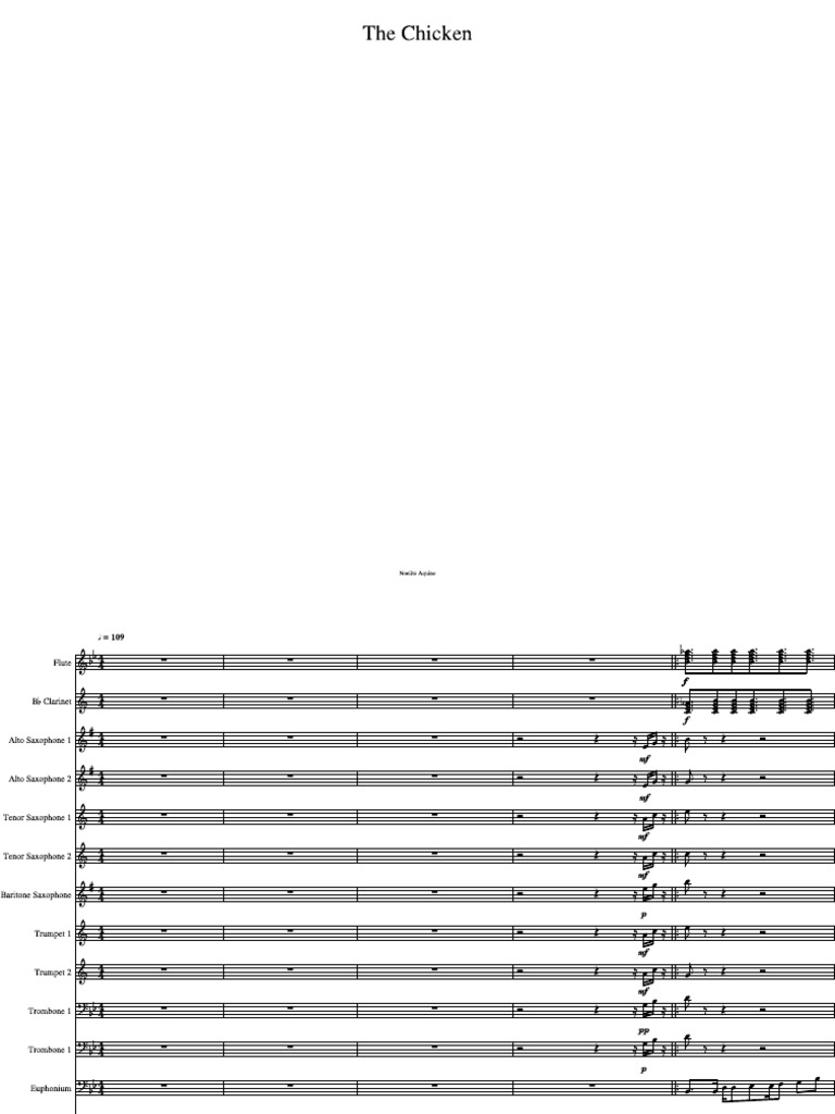The Chicken - Full Band-Score_and_Parts | PDF