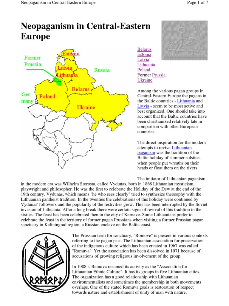 Neopaganism in Central-Eastern Europe | PDF | Modern Paganism | Lithuania