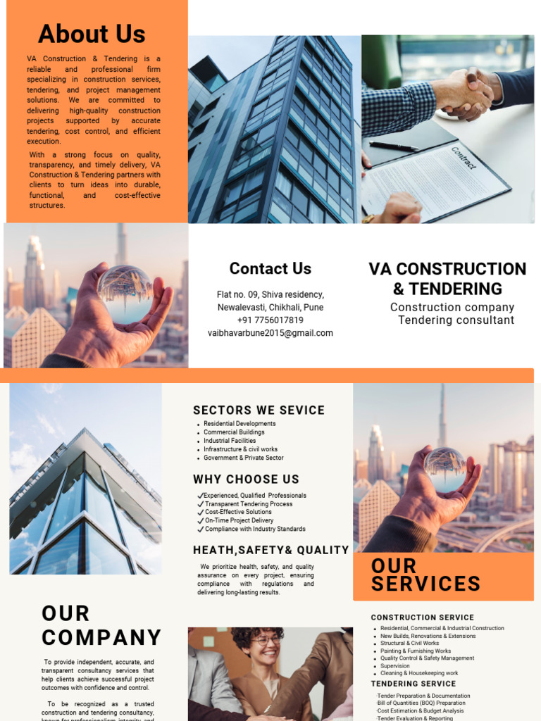 VA Construction & Tendering Brochure | PDF | Regulatory Compliance ...