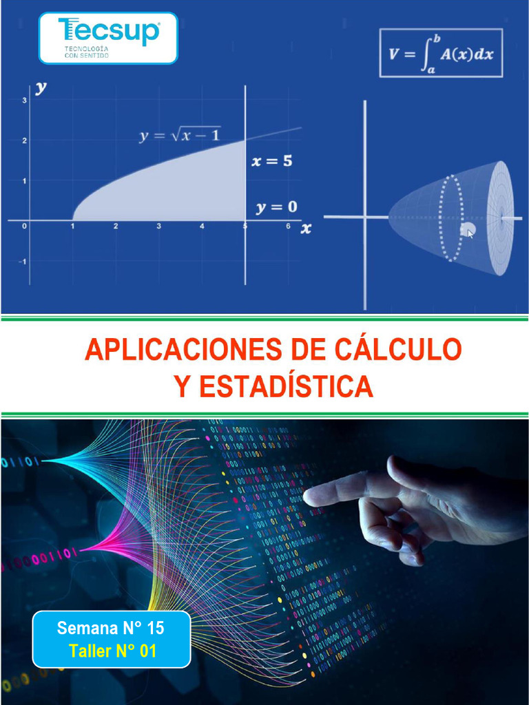 Semana 15 - Taller 01 - Aplicaciones de Calculo y Estadistica - 2024 - 1 | PDF | Matemáticas ...