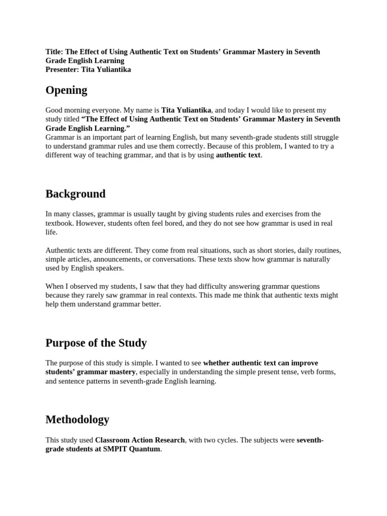 Authentic Texts Boost 7th Grade Grammar | PDF | English Language | Grammar