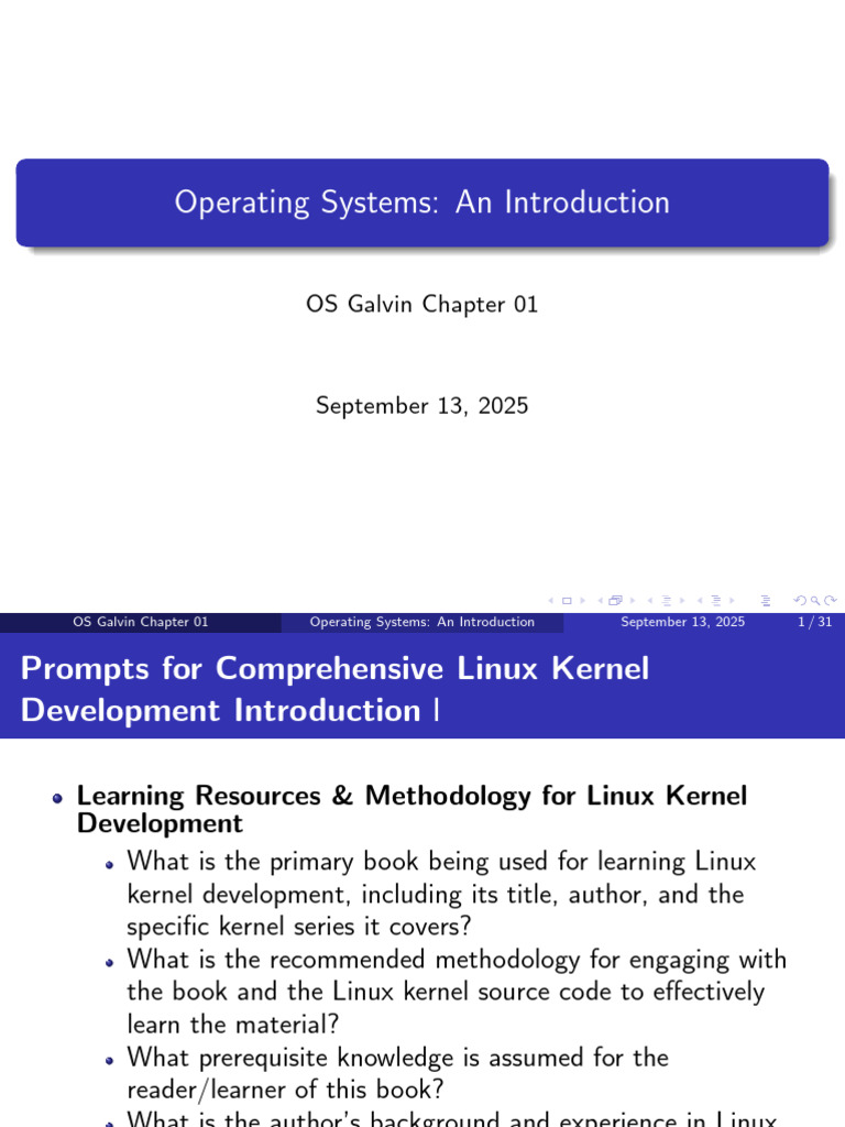 Introduction to Operating Systems Overview | PDF | Kernel (Operating ...