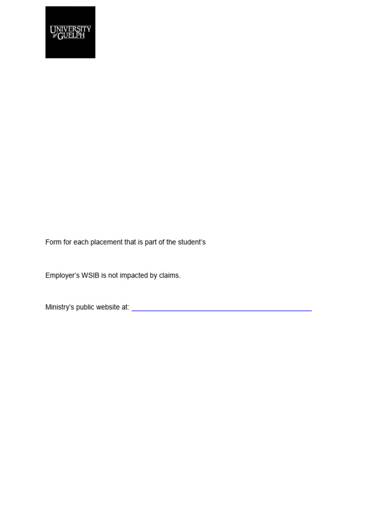 BIOL3660 - UOG Letter To Placement Employers | PDF | Occupational ...