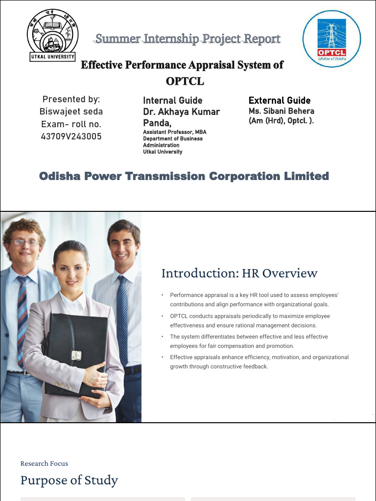 SIP-Biswajeet Seda - Effective Performance Appraisal System of OPTCL ...