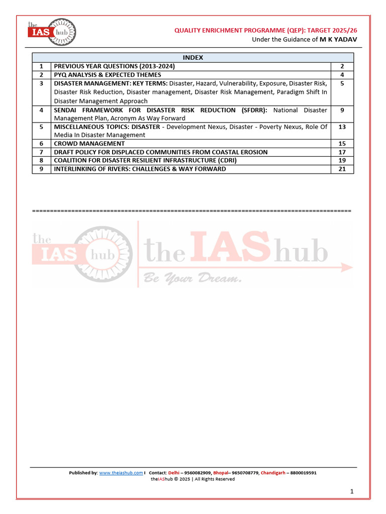 Disaster Management Insights for 2025 | PDF | Disaster Risk Reduction ...