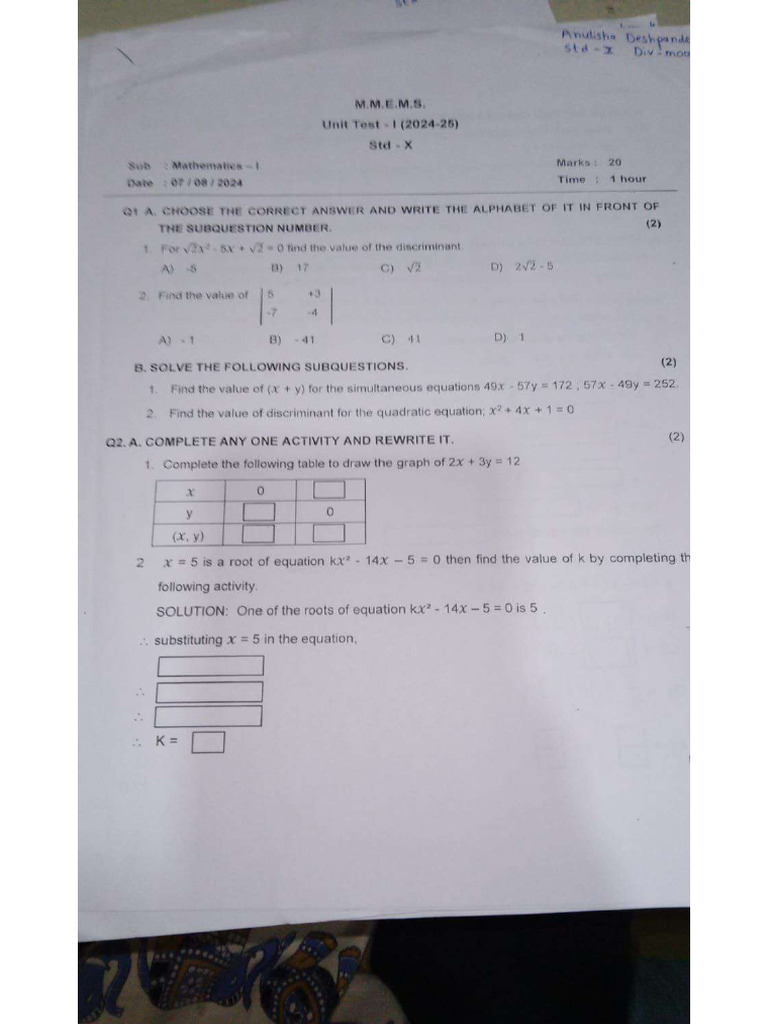 M1 Mmems 2024 Ut 1 | PDF