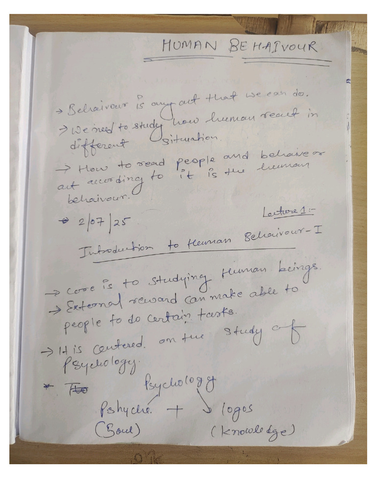 Human Behaviour | PDF