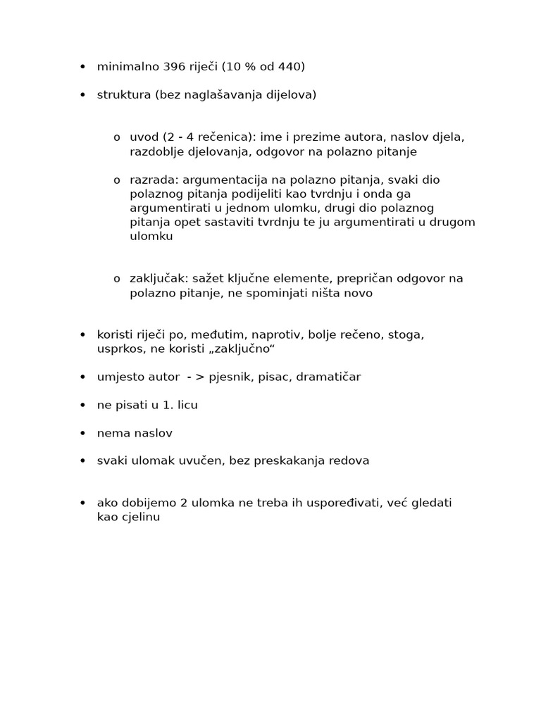 Pisanje Eseja | PDF