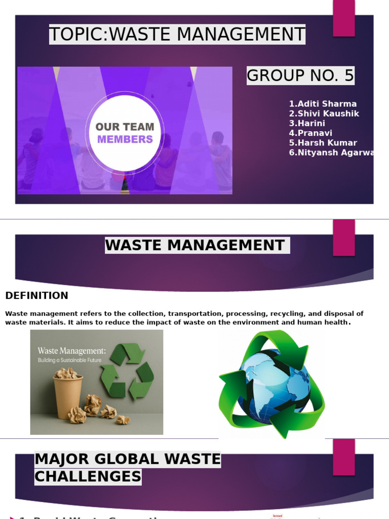 presentation | PDF | Waste Management | Waste