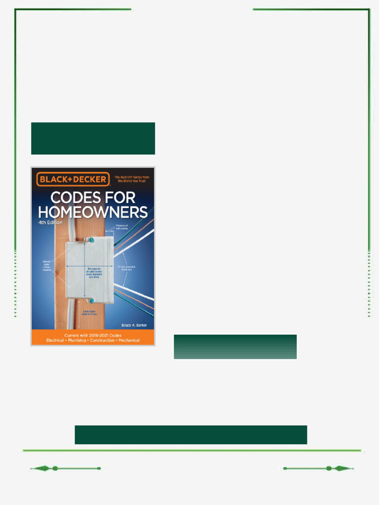 Black and Decker Codes for Homeowners 4th edition Electrical Plumbing ...