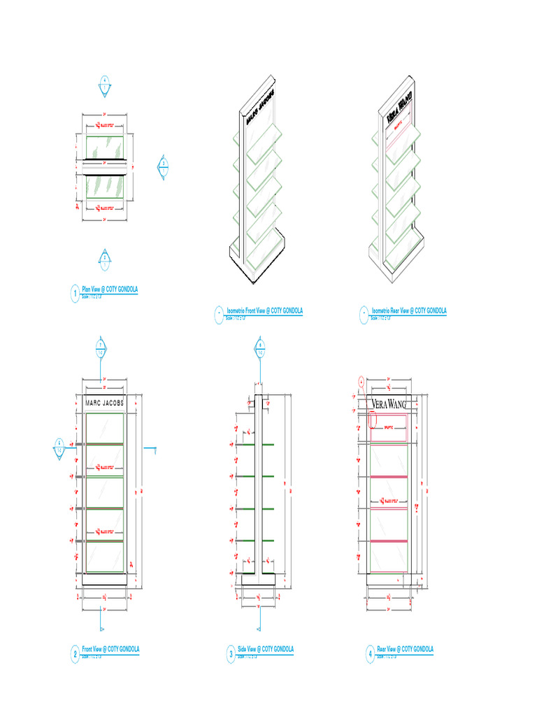 Store Fixtures - Commerical Shop Drawings | PDF