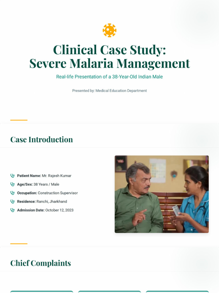Clinical Case Study - Malaria Management | PDF