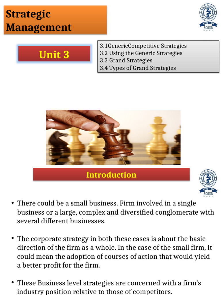 SM Unit 3 | PDF | Strategic Management | Mergers And Acquisitions