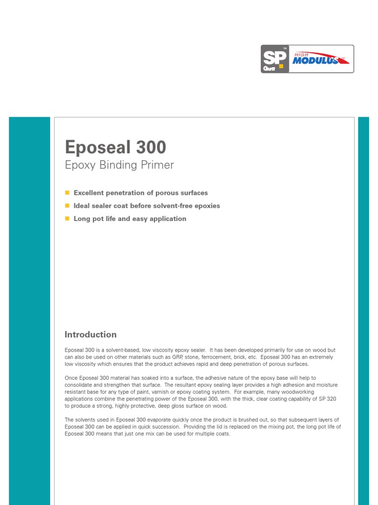 Epo Seal 300 | PDF | Epoxy | Adhesive
