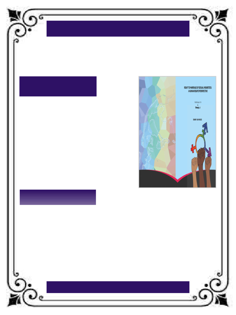 Right to Marriage of Sexual Minorities. A Human Rights Perspective 1st ...