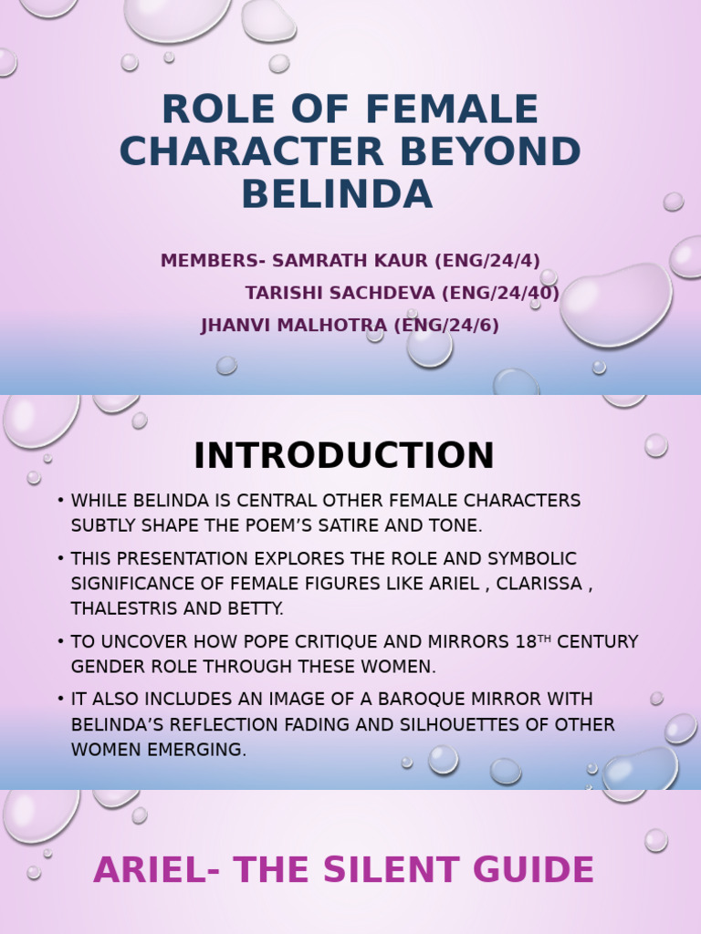 Female Characters in Pope's Satire | PDF | Poetry | Satire