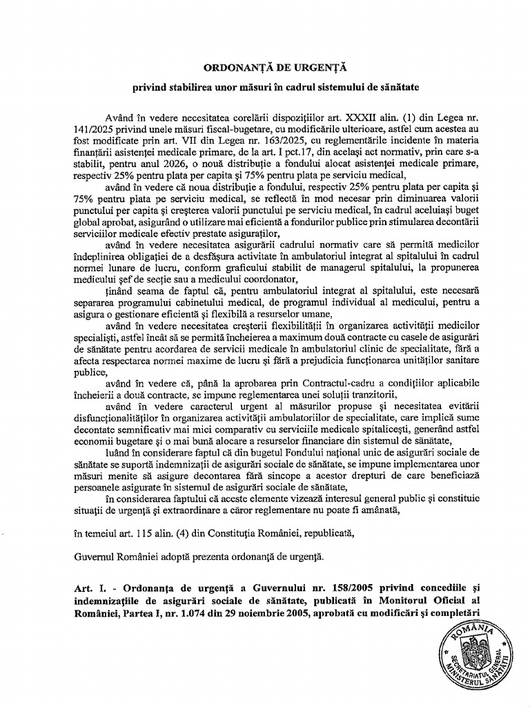 OUG concedii medicale | PDF