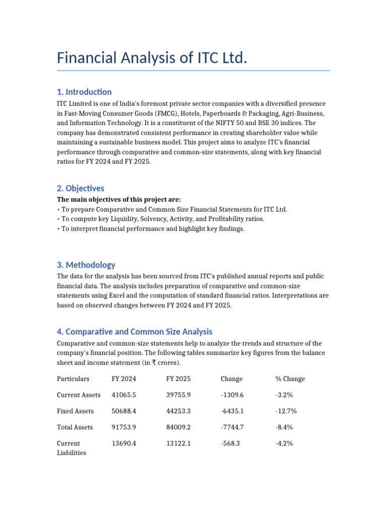 ITC Ltd. Financial Performance Analysis | PDF | Equity (Finance) | Net ...