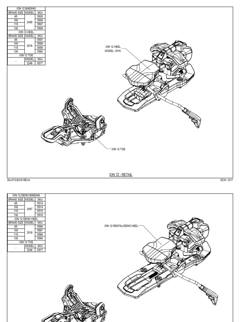 ION 12, ION 10, ION LT Diagrams With Product Sku's 11,2015 | PDF ...