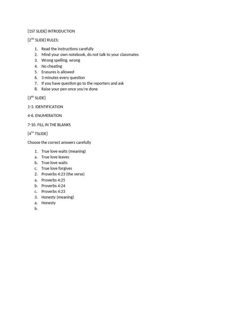 Values Questionare | PDF
