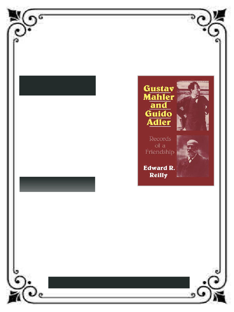 Gustav Mahler and Guido Adler Records of a Friendship 1st Edition ...