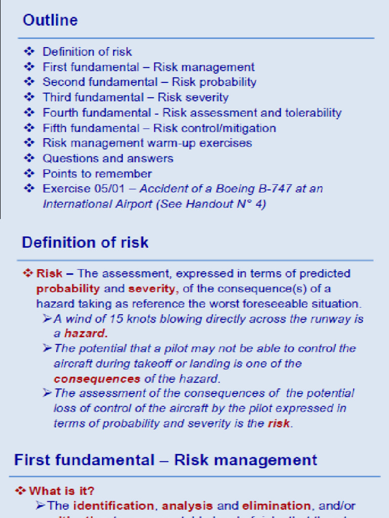 Aviation Risk Management | PDF