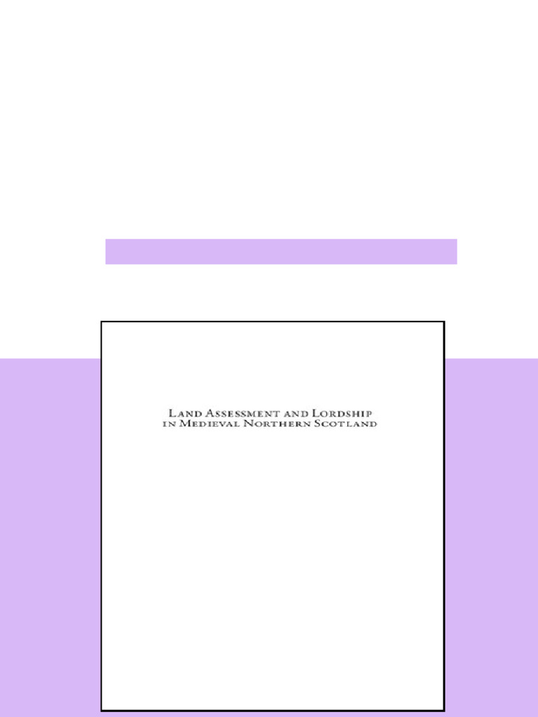 (Ebook) Land Assessment and Lordship in Medieval Northern Scotland: 14 ...