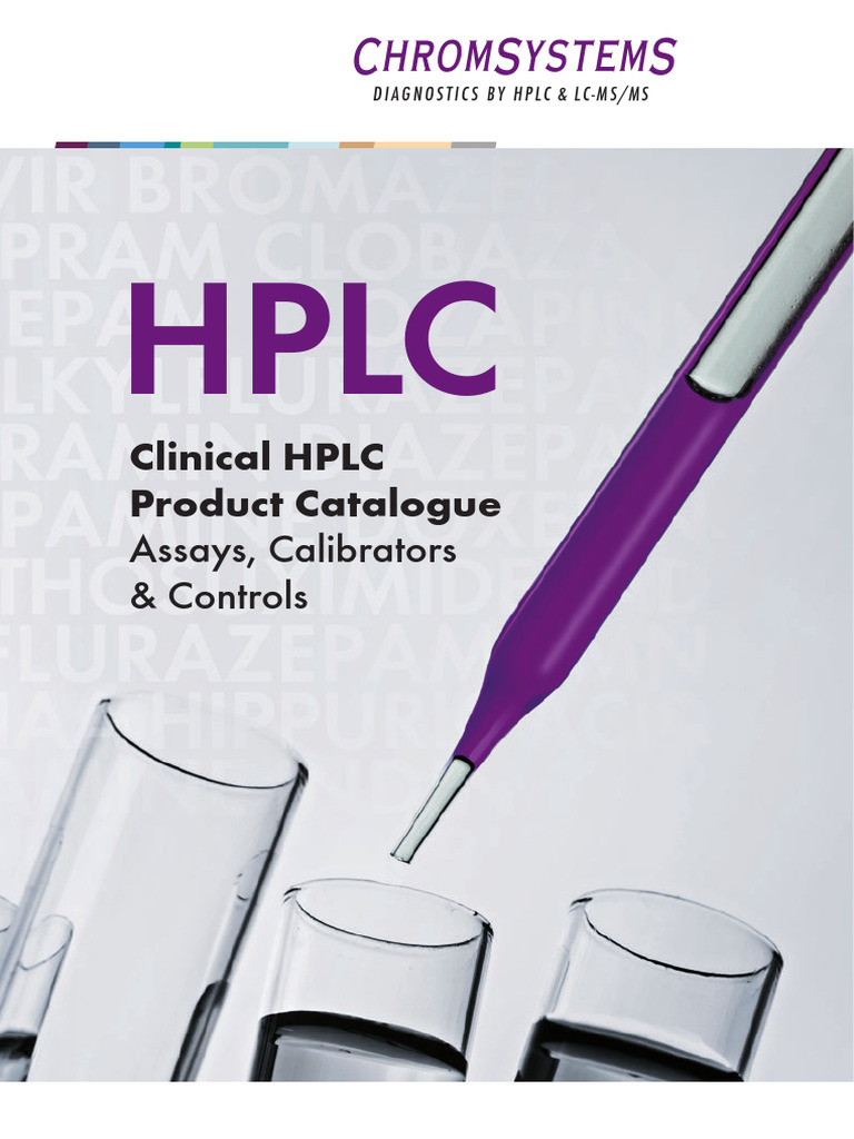 Chromsystems HPLC Product Catalogue | PDF | High Performance Liquid ...