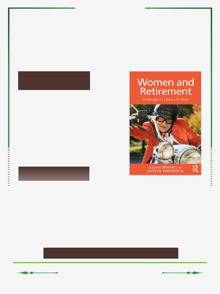 Women and Retirement Challenges of a New Life Stage 1st Edition Susan ...