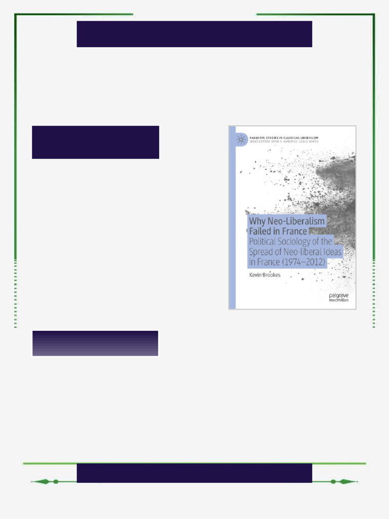 Why Neo-Liberalism Failed In France: Political Sociology Of The Spread ...